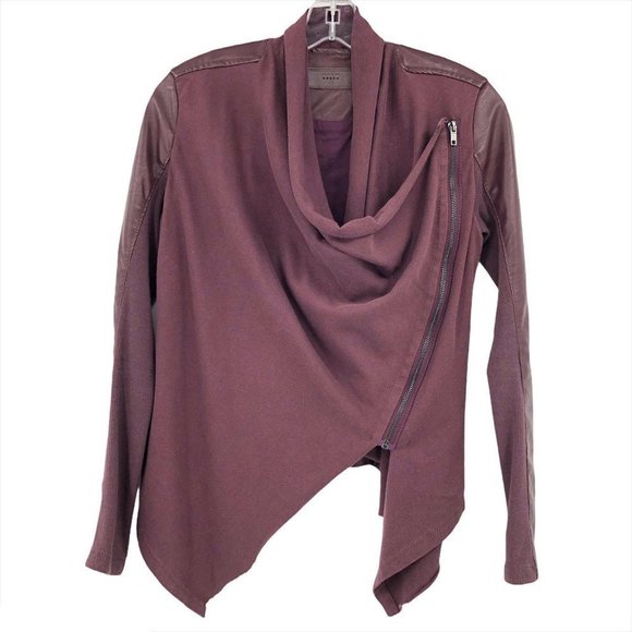 Blank NYC | Jackets & Coats | Blank Nyc Xs Faux Leather Knit Zip Front ...